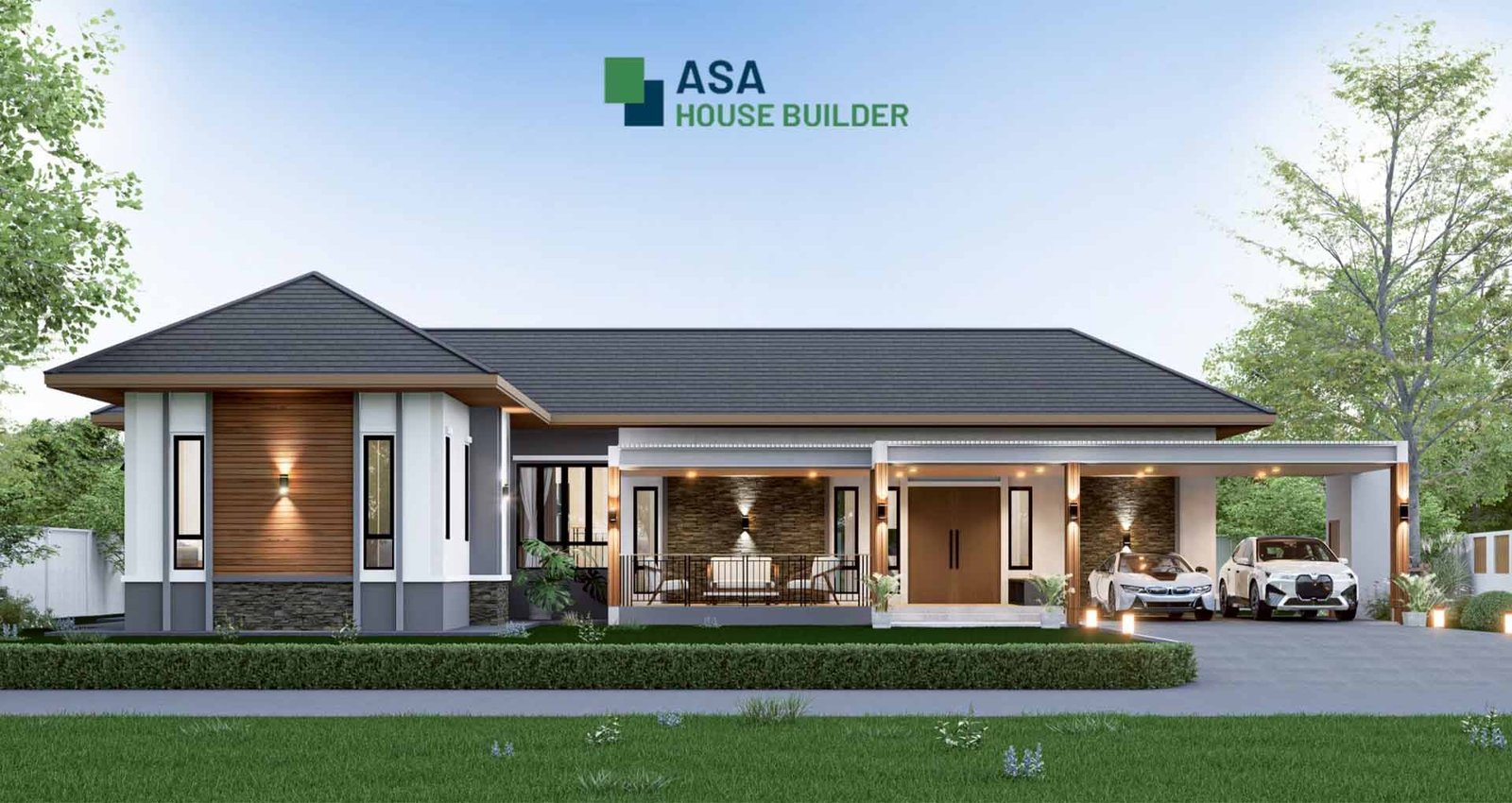 ASA-TP01 | บ้านพักอาศัย 1 ชั้น สไตล์ Tropical