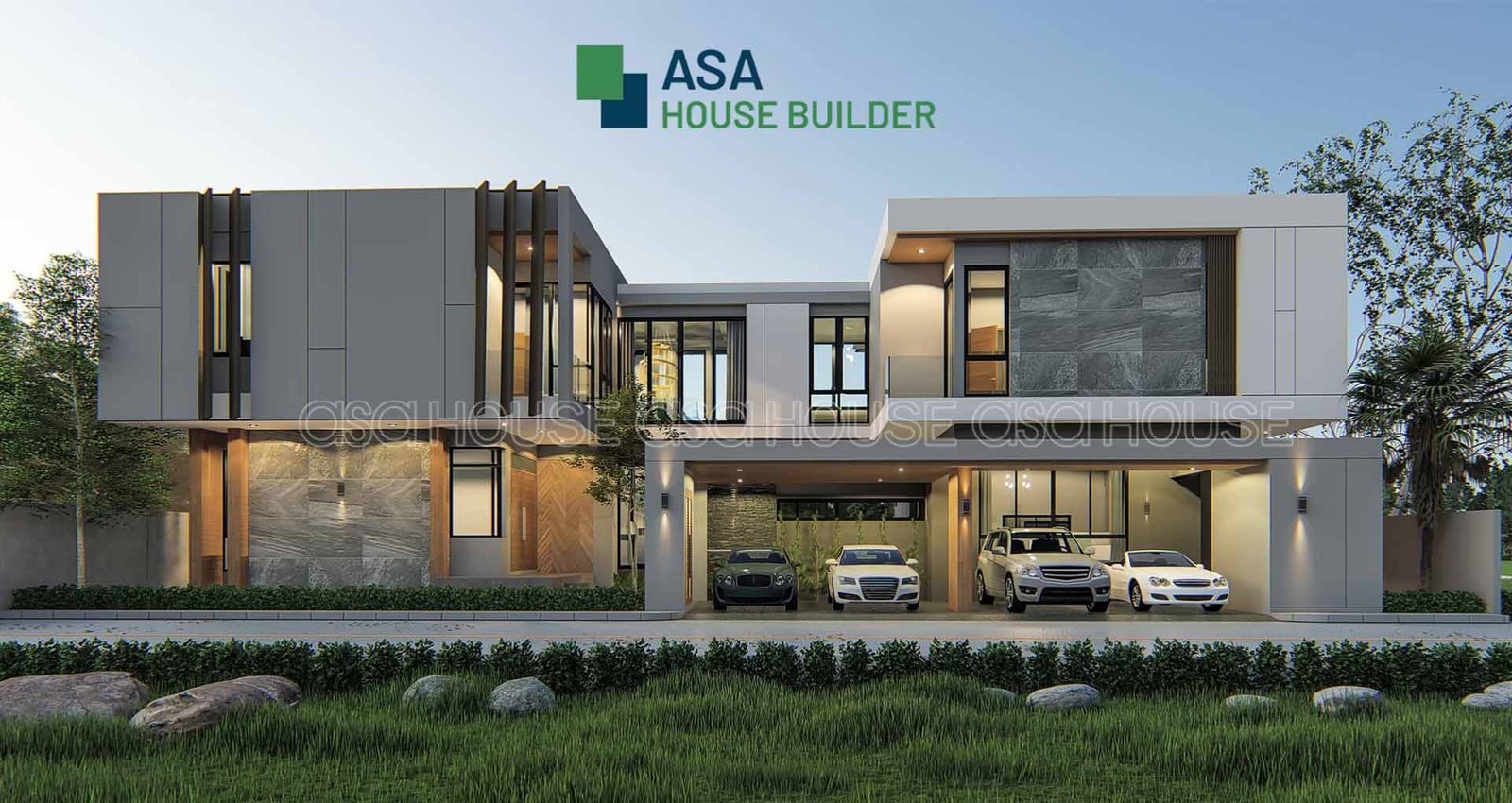 ASA-MD03 | บ้านพักอาศัย 2 ชั้น สไตล์ Modern Luxury - asahouse.co.th